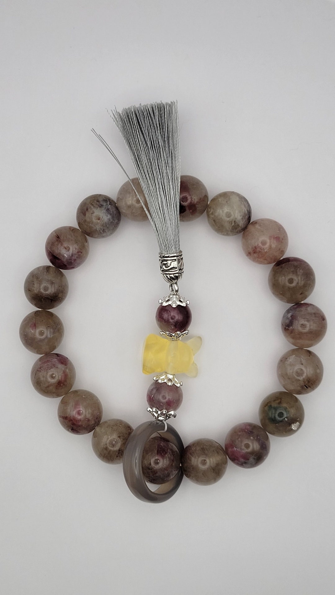 Pokémon Worry Bracelets, Hand Made, Hand Carved Charms, Fluorite ...