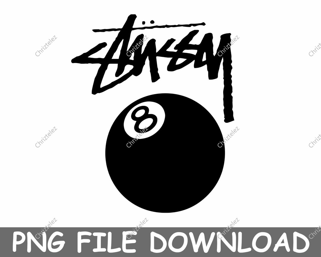 Stussy 8 Ball PNG 8 Ball PNG Stüssy PNG for Tee Gift for - Etsy