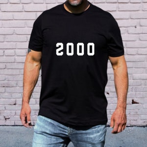 2000 T Shirt | 25th Birthday Gift | Retro 2000 Top | Born in 2000 T ...