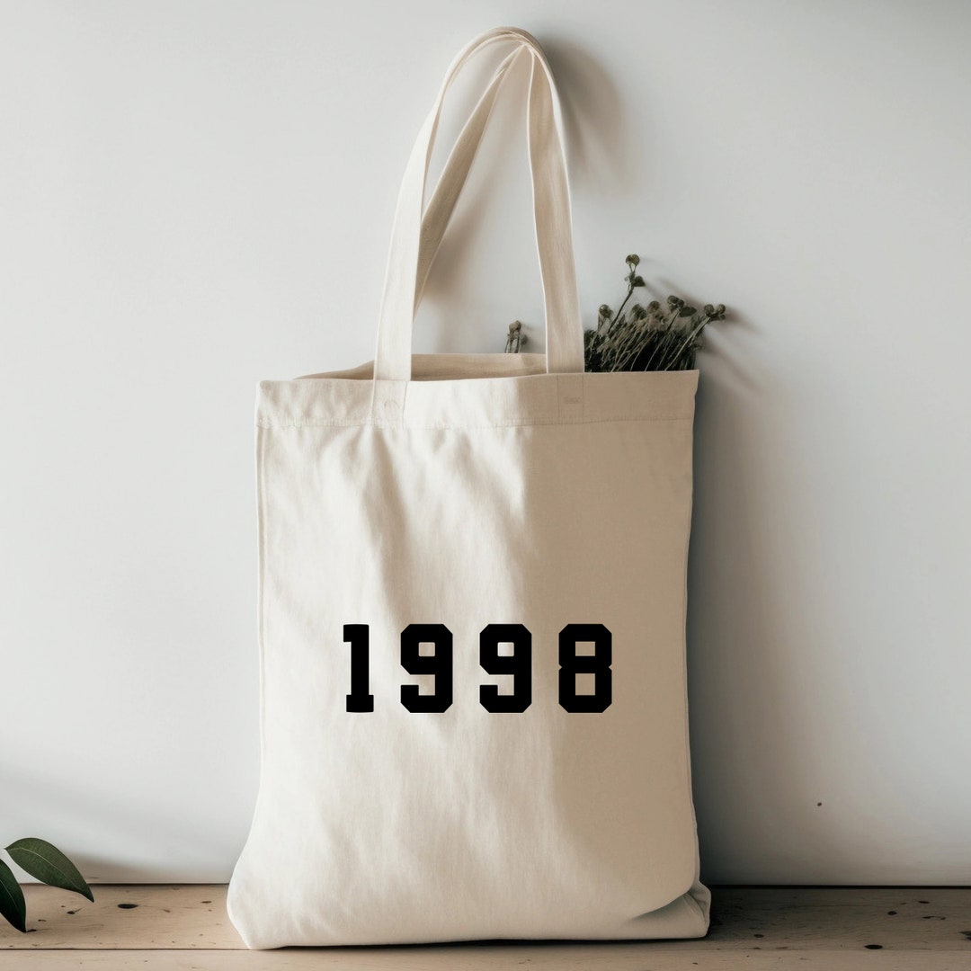 1998 Tote Bag, 26th Birthday Tote, Born in 1998, Vintage 1998 Tote ...