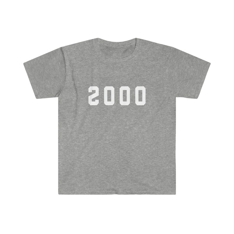 2000 T Shirt | 25th Birthday Gift | Retro 2000 Top | Born in 2000 T ...