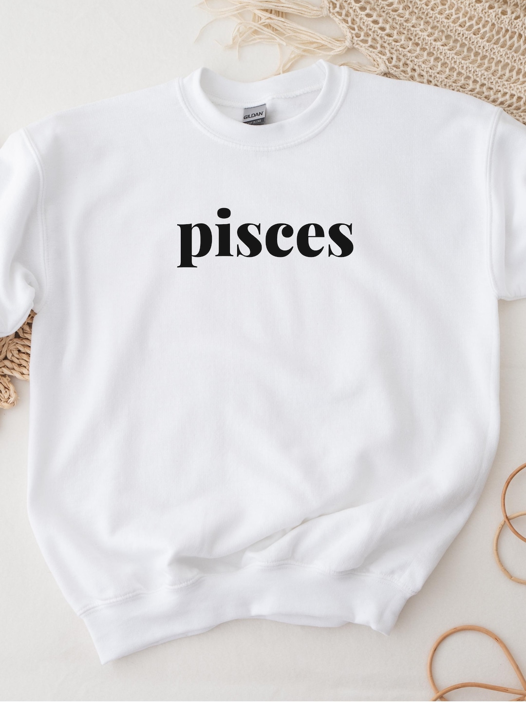 Pisces Sweatshirt | Zodiac Star Sign Jumper | Minimal Pisces Sweatshirt ...