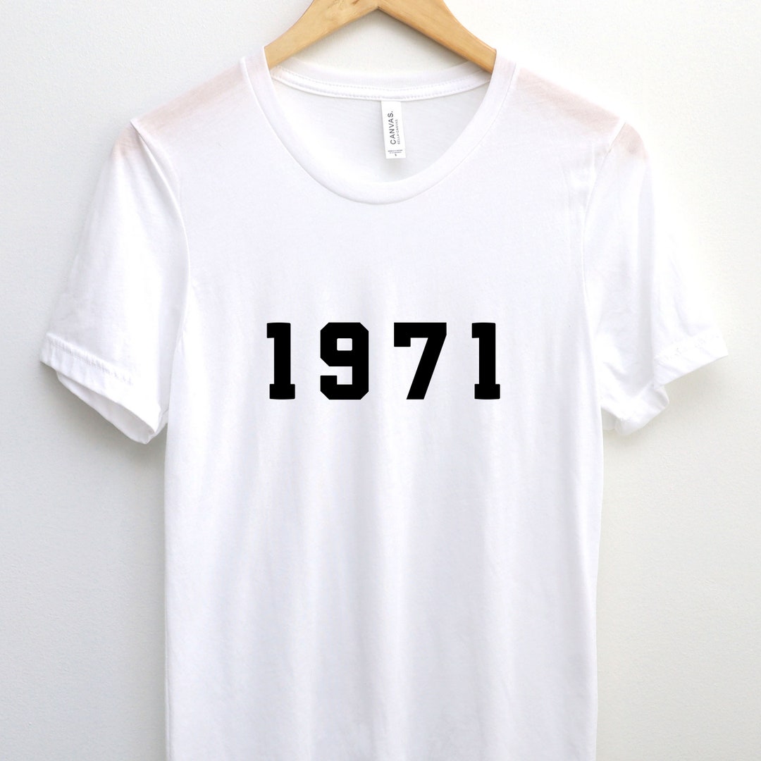 1971 T Shirt, 54th Birthday T Shirt, Born in 1971, 54th Bday T Shirt ...