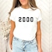 2000 T Shirt | 25th Birthday Gift | Retro 2000 Top | Born in 2000 T ...