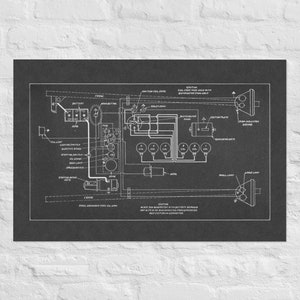 Electrical Industrial Automotive Wiring Diagram Poster Print - Etsy