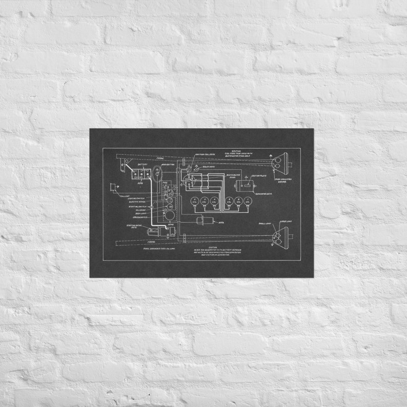 Electrical Industrial Automotive Wiring Diagram Poster Print - Etsy