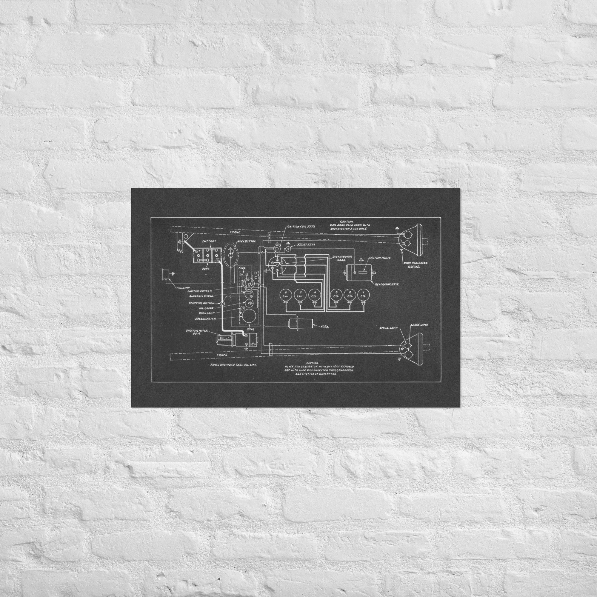Electrical Industrial Automotive Wiring Diagram Poster Print - Etsy