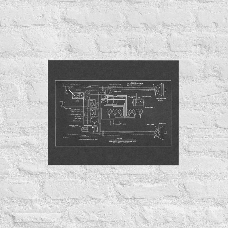 Electrical Industrial Automotive Wiring Diagram - Poster Print - Etsy