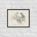 Vintage Antique Early Car Guy Mechanic Working 1920's Drawing Framed ...