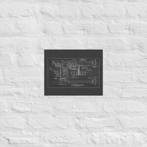 Electrical Industrial Automotive Wiring Diagram - Poster Print - Etsy