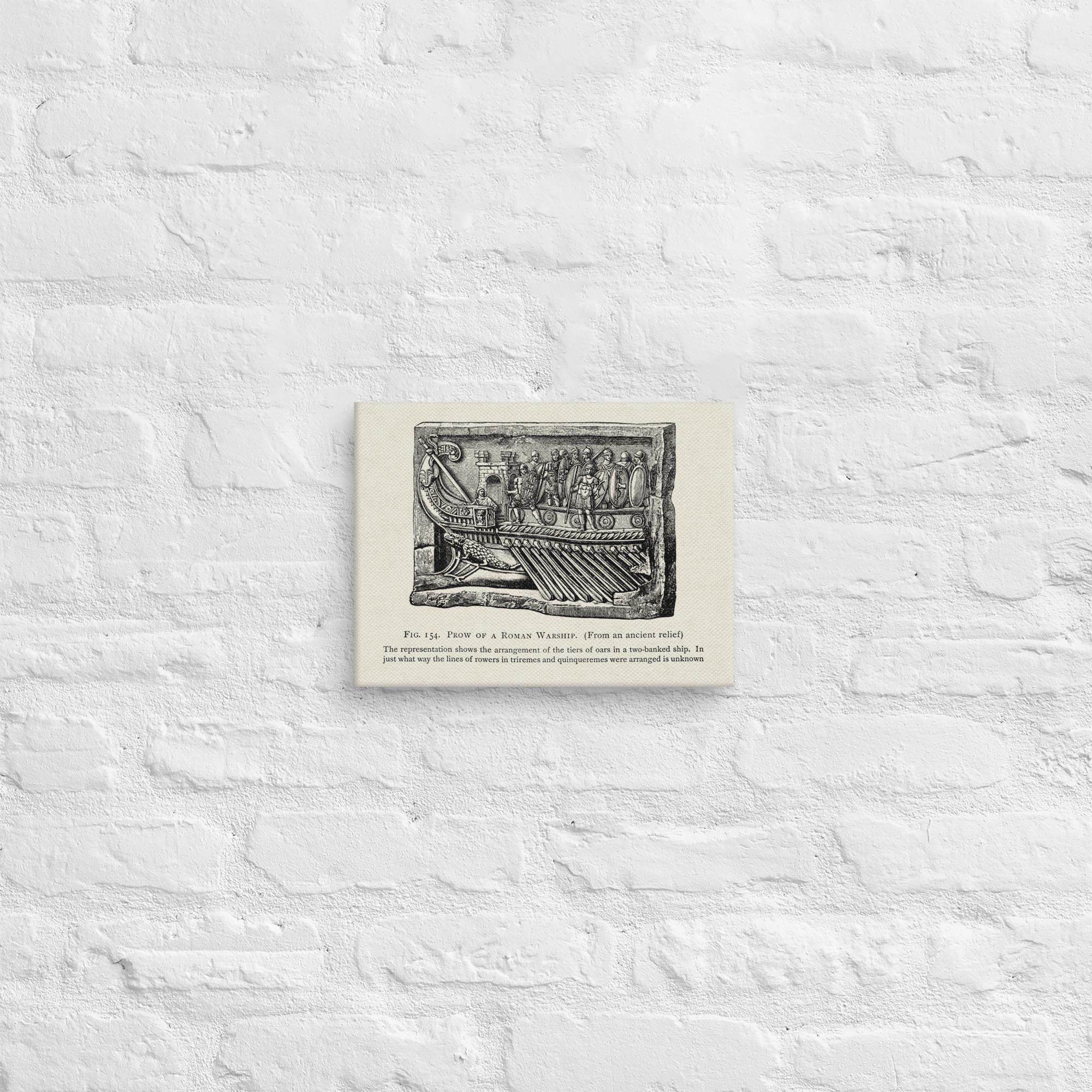 Prow of Ancient Roman Warship and Soldiers Etching Canvas - Etsy