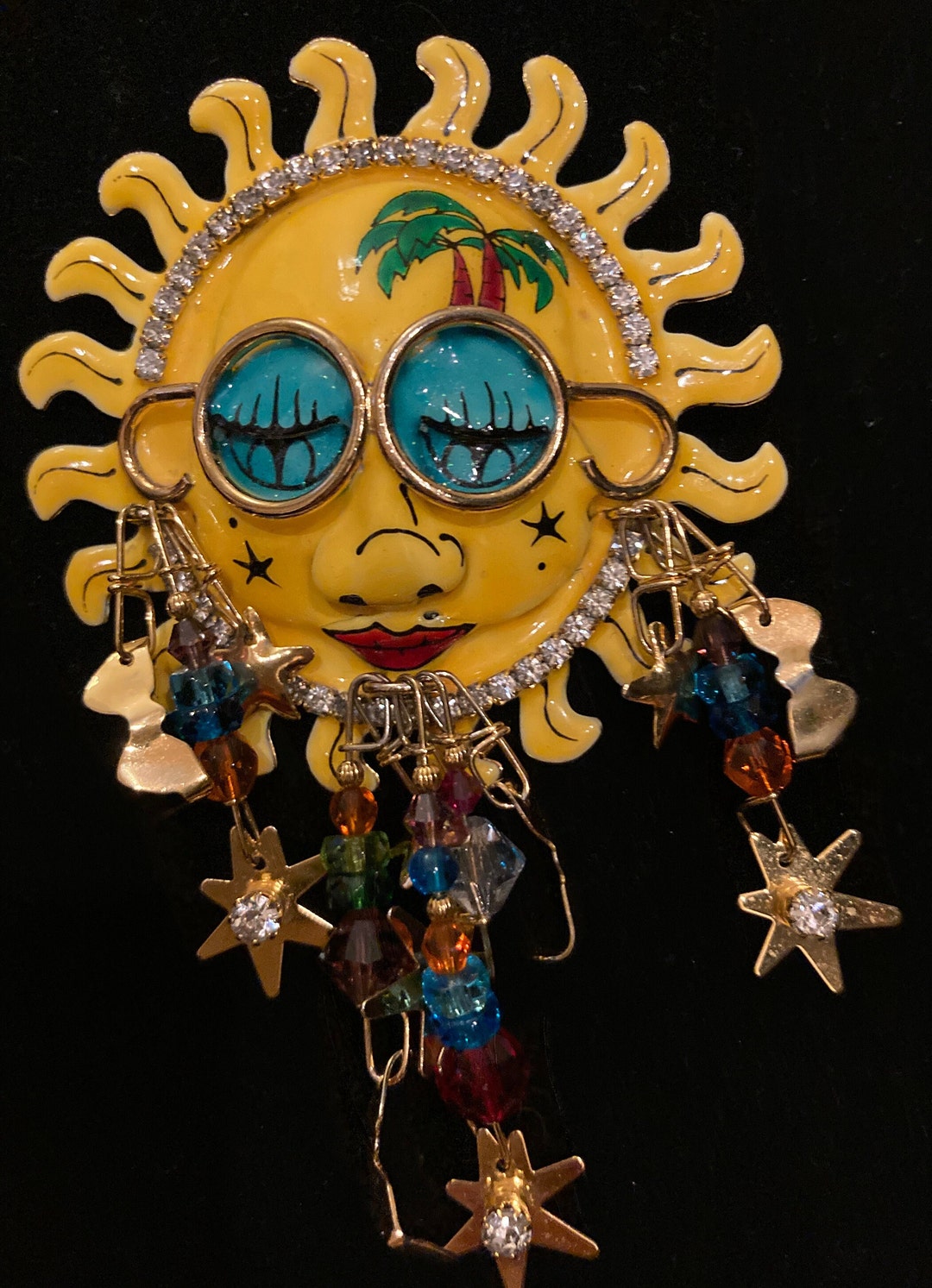 Lunch at the Ritz la Playa Brooch - Etsy