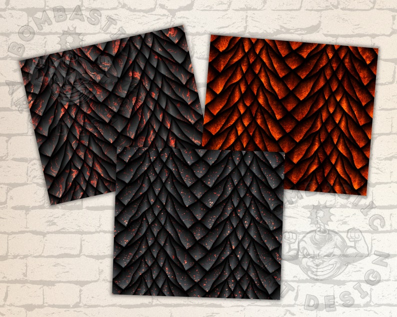 3D Red Dragon Scales Tumbler Wrap PNG Sublimation, Seamless 3D Scales ...