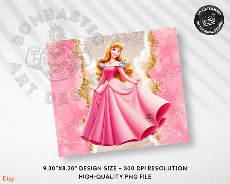 Beautiful Dreamer Princess Inspired Tumbler Wrap 20oz, Magical Sleeping ...