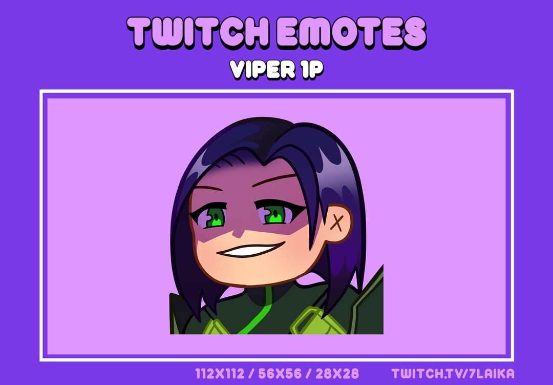 Viper Emote para Twitch Discord YouTube - Etsy México