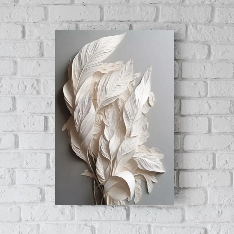 Feather Prints Wall Art - Etsy