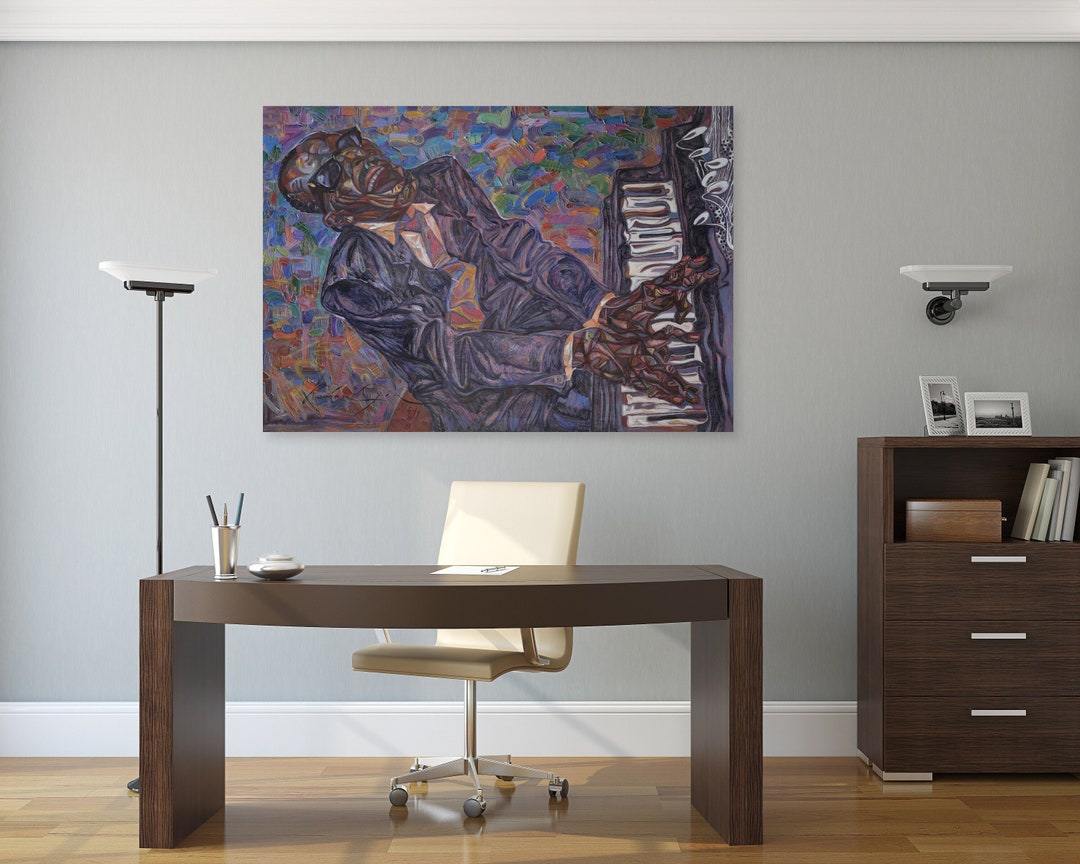 African American Art Black Man Canvas Art Modern Printable Wall Art ...