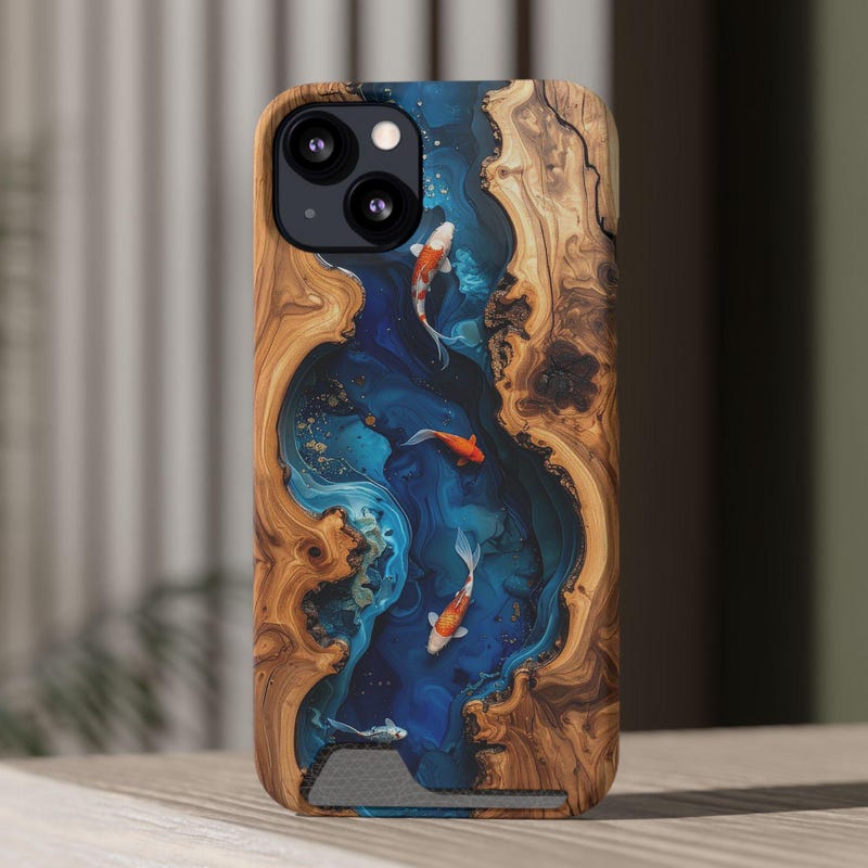 Blue Koi Fish Phone Case - Etsy