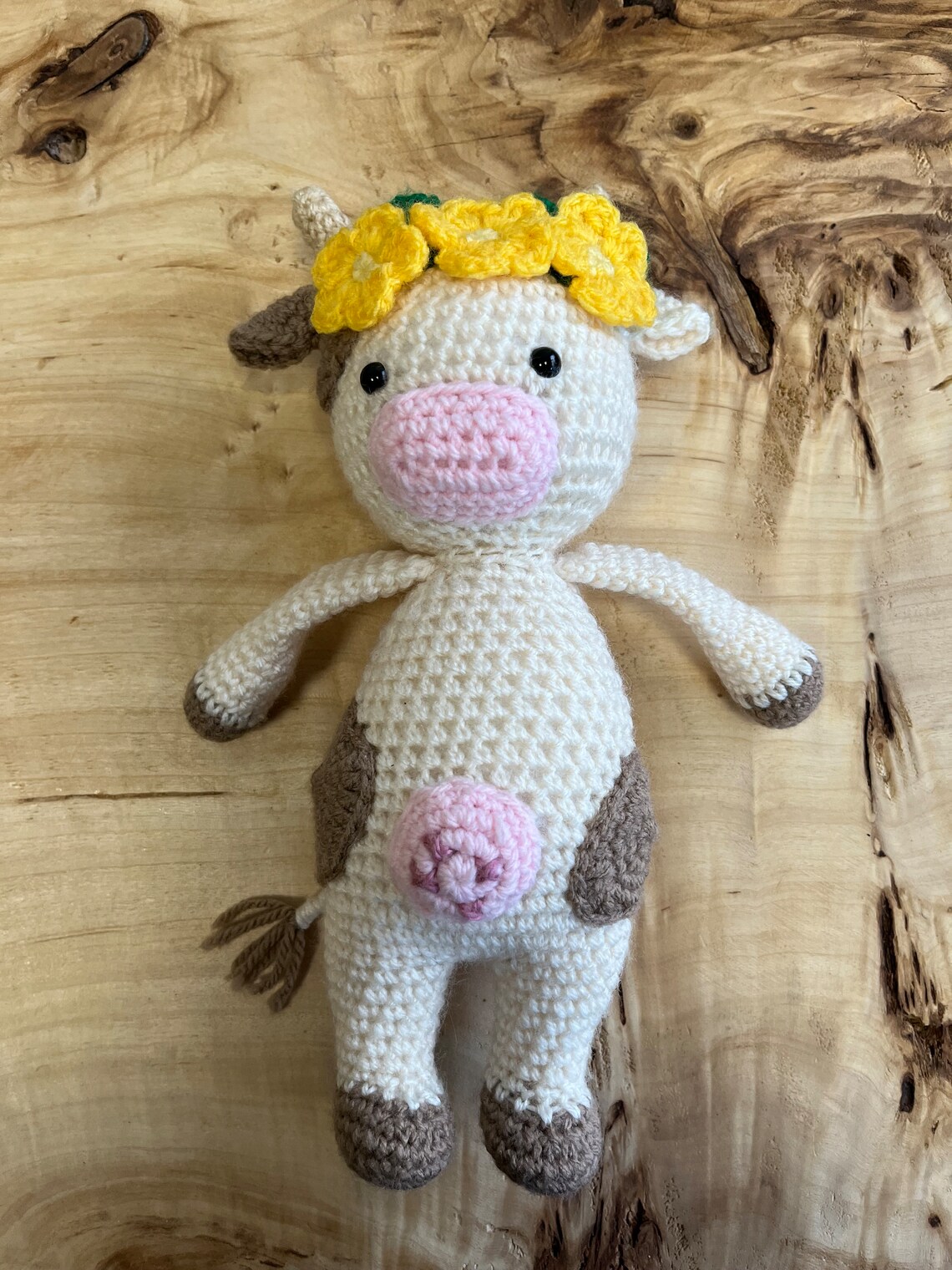 Litsa Crochet Cow Handmade With Love Super Soft Nursery - Etsy