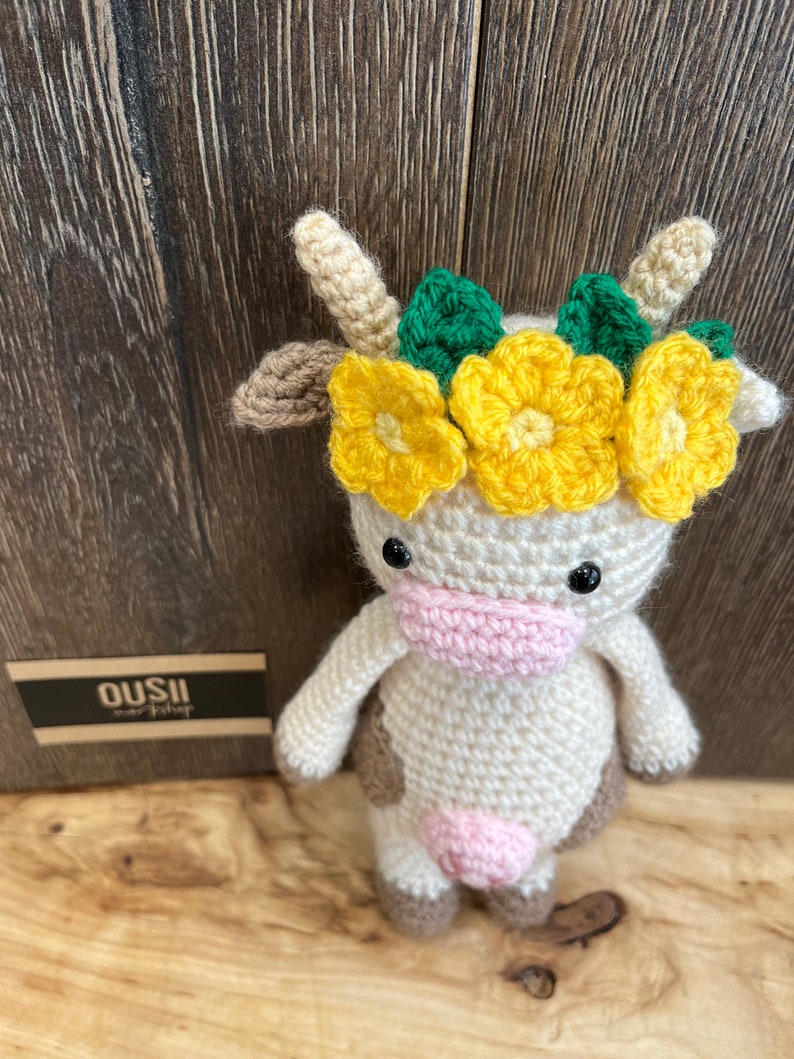 Litsa Crochet Cow Handmade With Love Super Soft Nursery - Etsy