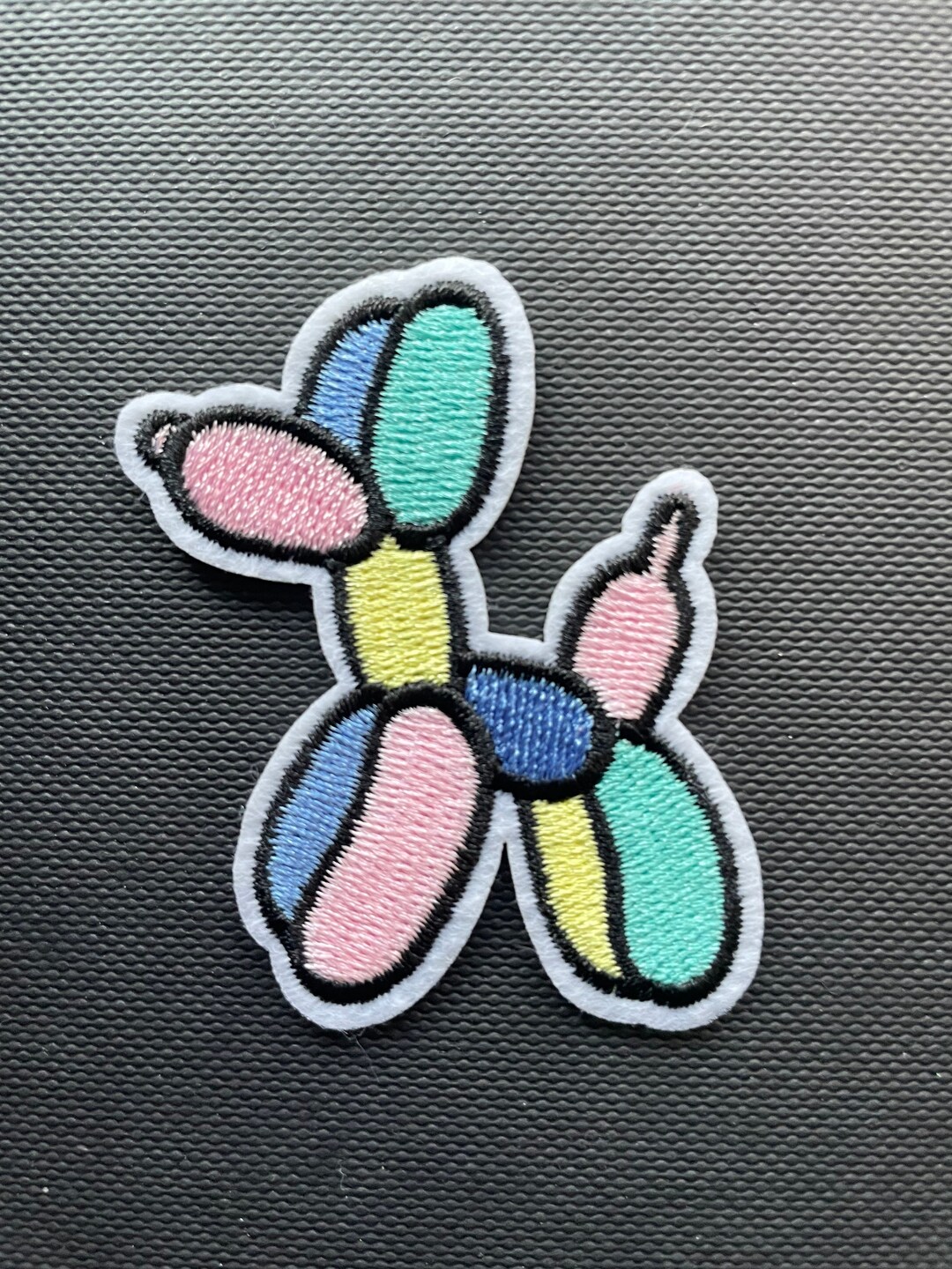 Balloon Dog Patch Iron on Adorable Colorful Puppy Animal - Etsy