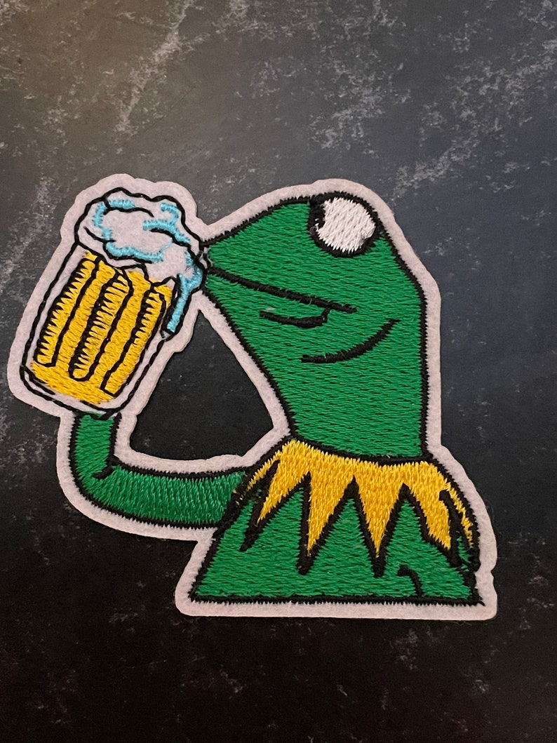 Not My Business Kermit the Frog Meme Sipping Beer Tea - Etsy