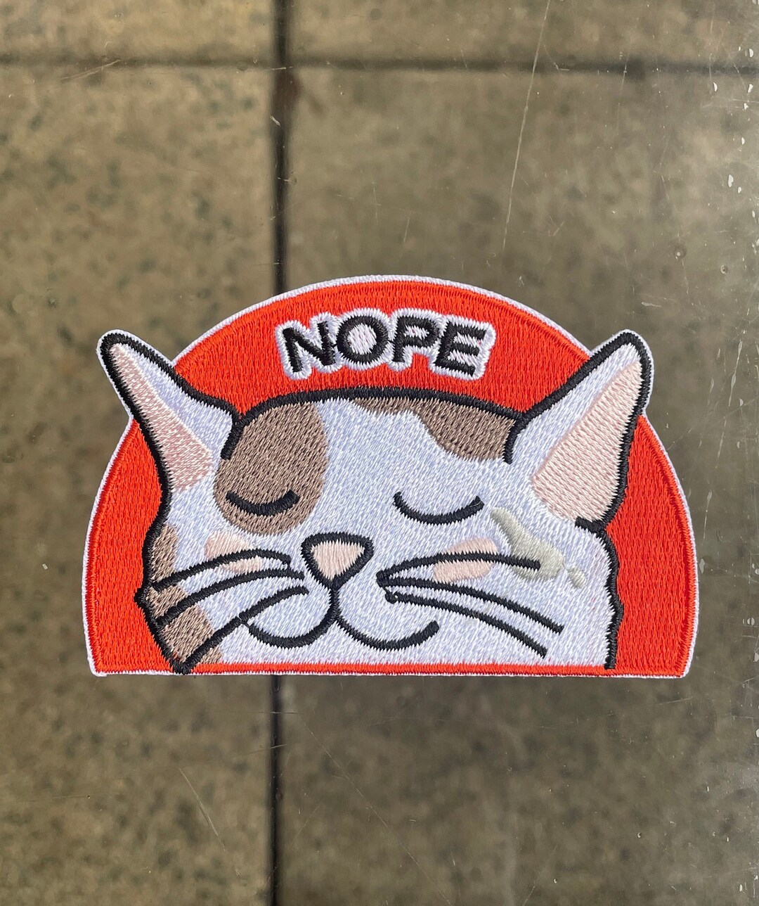 Nope Cat Meme Patch Iron on Funny Kitten Patches Gift for - Etsy