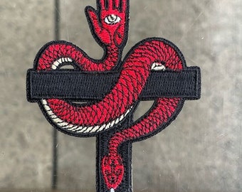 Hand Snake Patch - Etsy