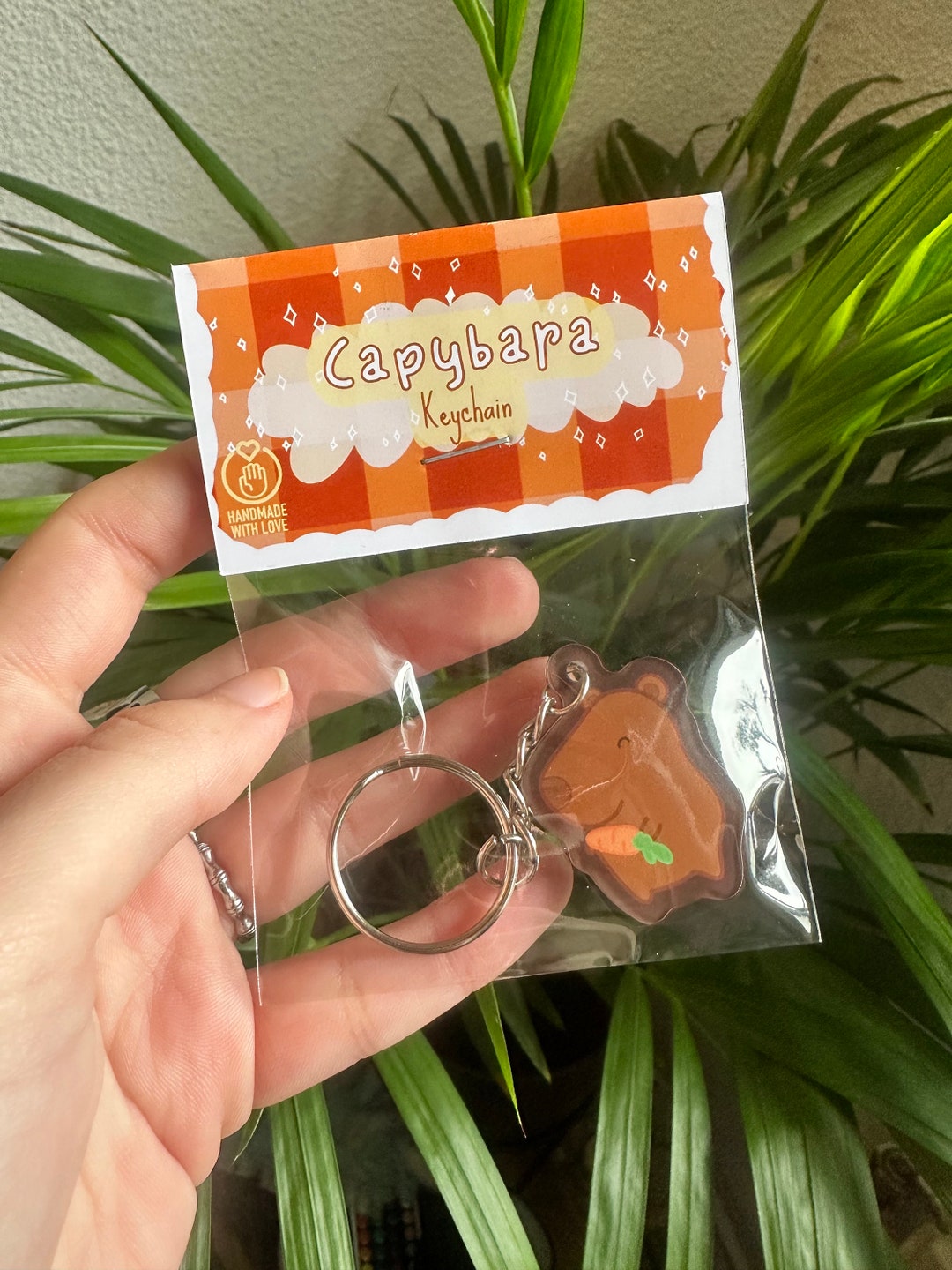 Capybara Keychain ~ Capybara Lover Gift ~ Cute Capybara Keychain ...