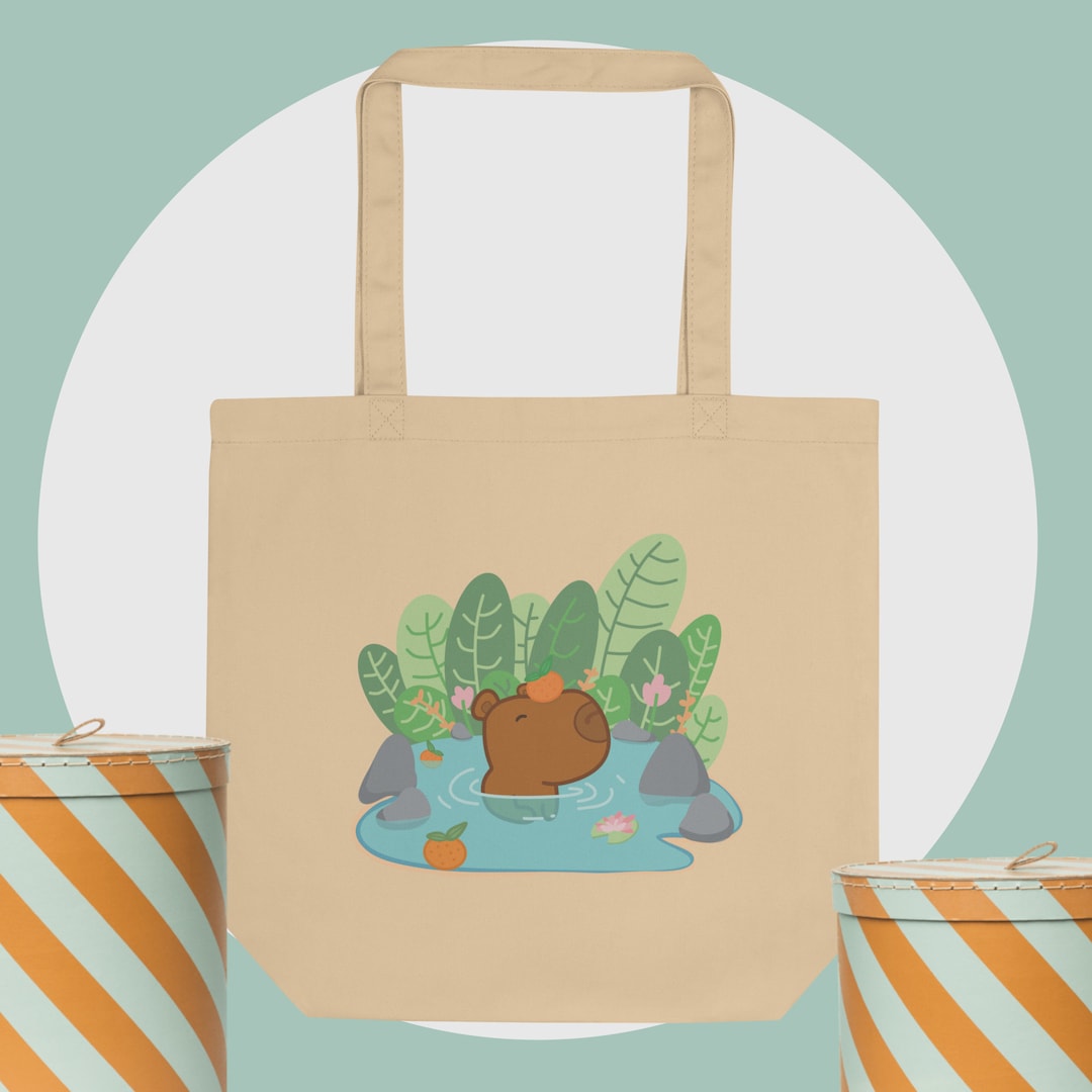 Capybara Tote Bag / Cute Capybara Gift - Etsy