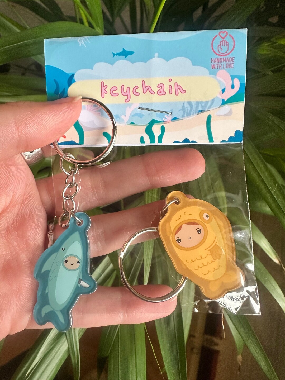 Smiling Shark Defender & Fish Friend Illustrated and Holographic ...