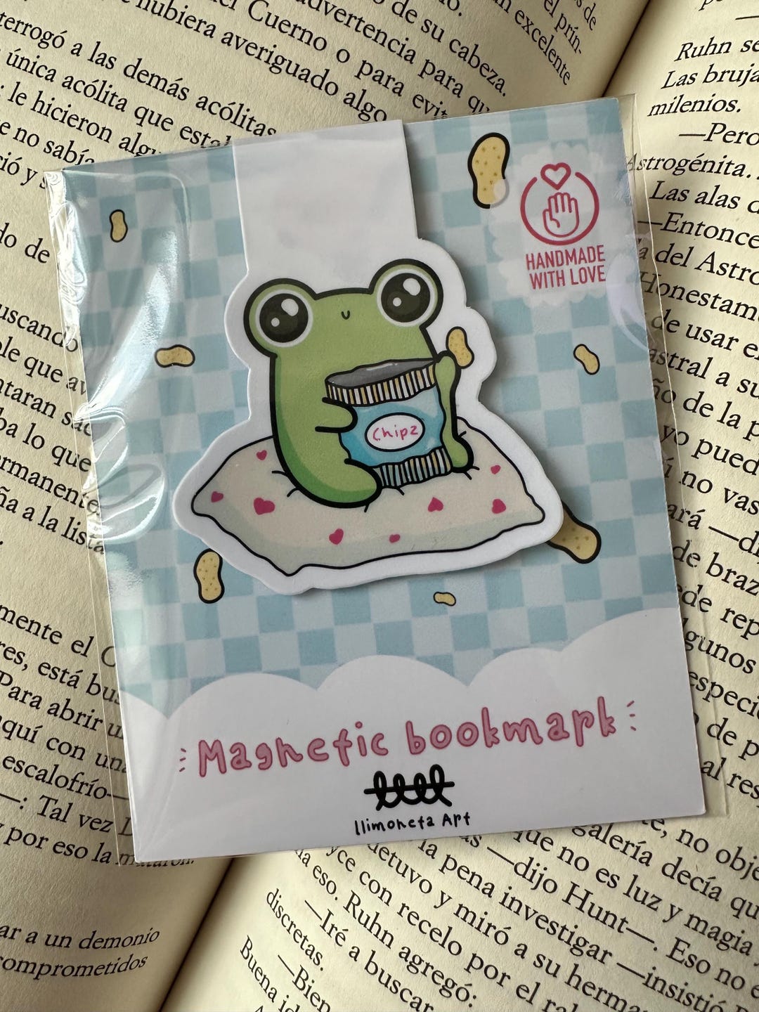 Frog Chipz Magnetic Bookmark ~ Funny Bookmark ~potatoes Chip Frog ...