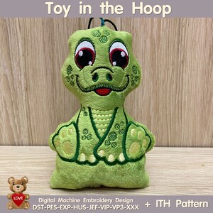 In the Hoop Machine Embroidery Design ITH Dinosaur Toy Dragon Plush Toy ...