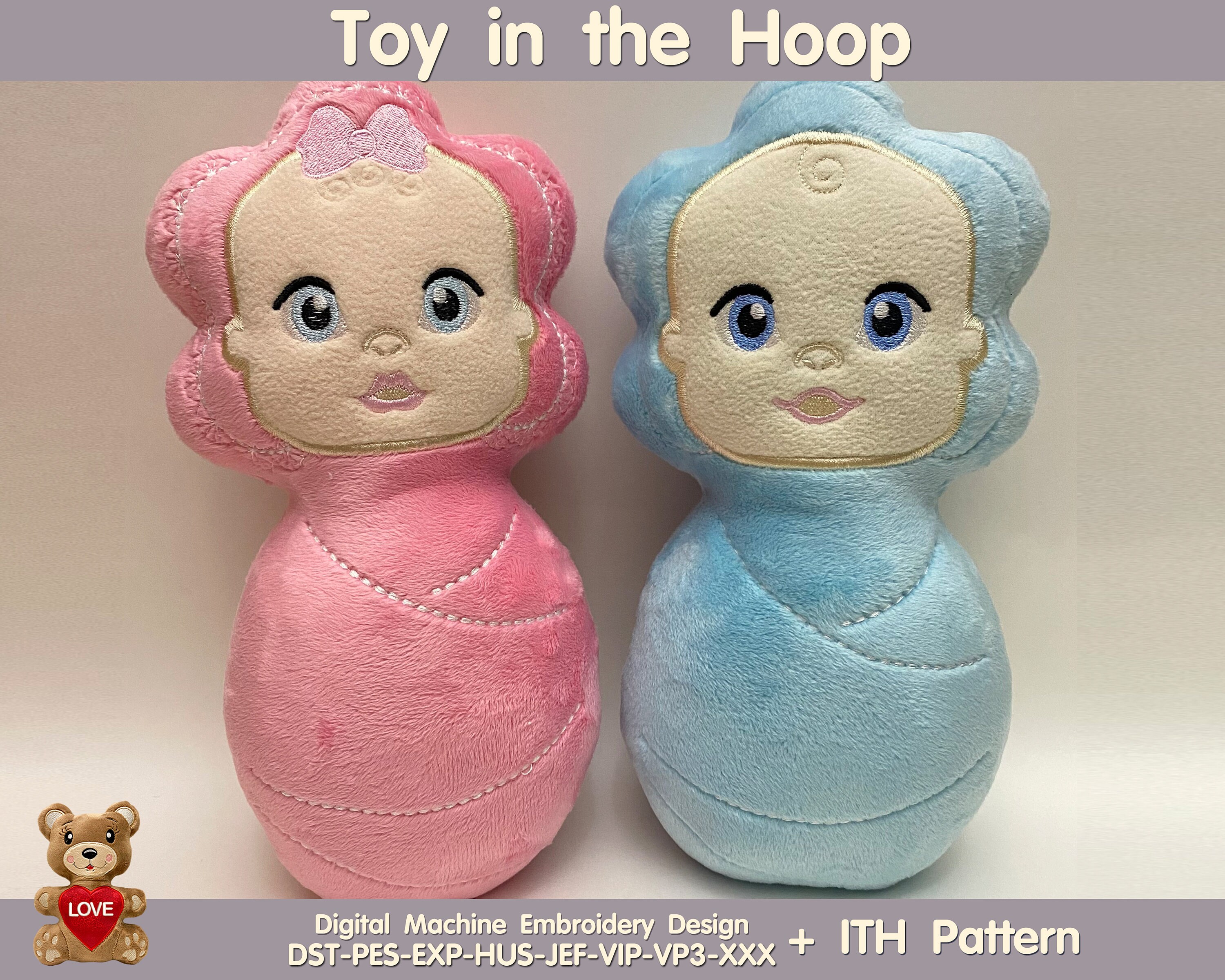 Baby Cloth Doll Plush Stuffie Toy, SET Plush Softie Girl and Boy ...