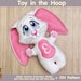 Fluffy Bunny Rabbit Cute Soft Plushie Toy in the Hoop Digital - Etsy