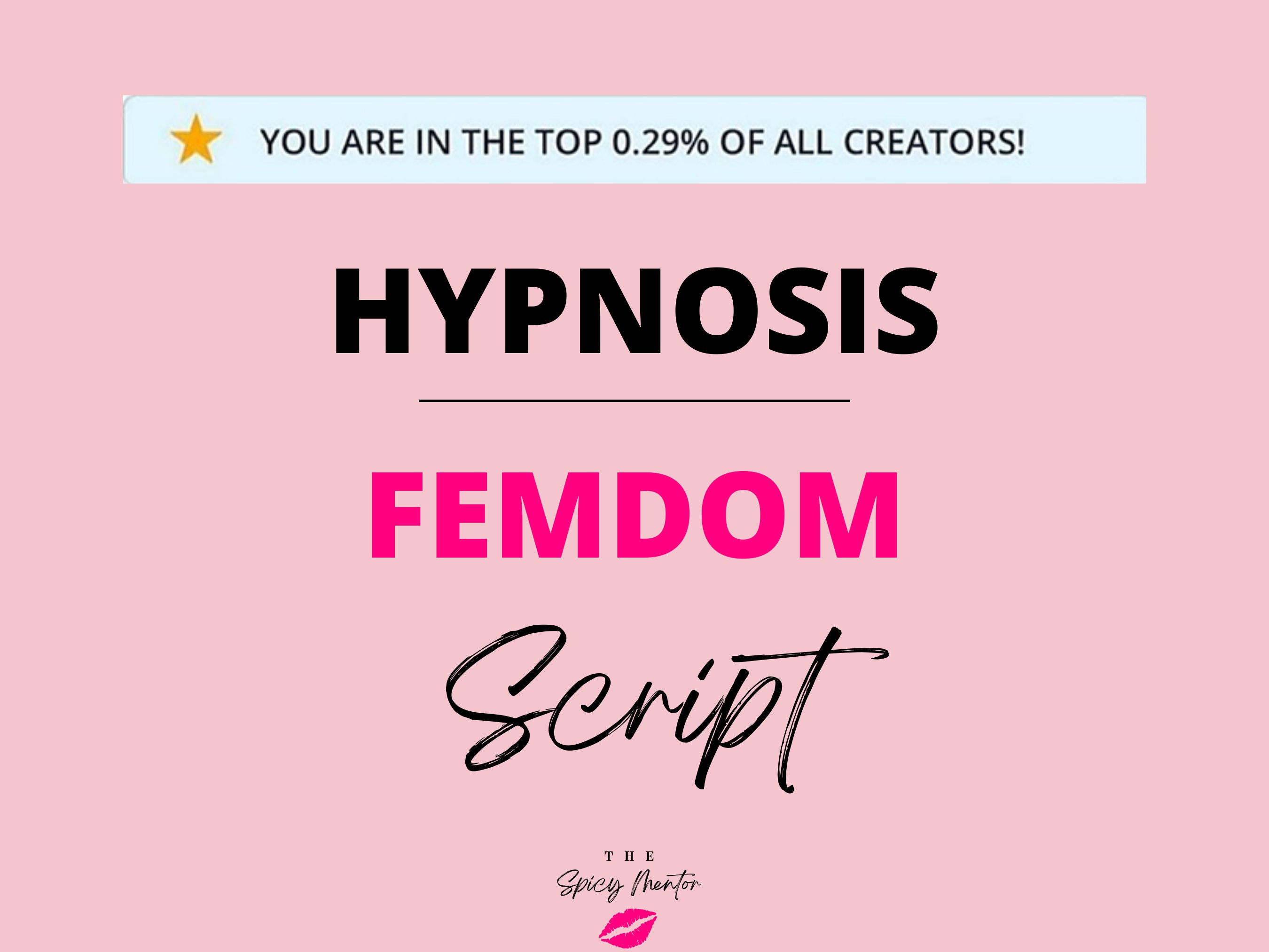 Hypnotic JOI Femdom Domination Adult Content Script Onlyfans Fansly ...