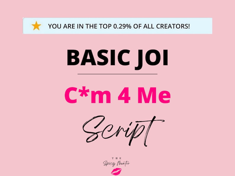 Joi Script Vanilla Adult Industry Joi Scripts Onlyfans Joi Etsy