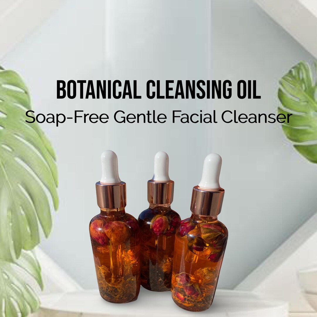Botanical Cleansing Oil|| Natural Handmade Soap-free Facial Cleanser ...