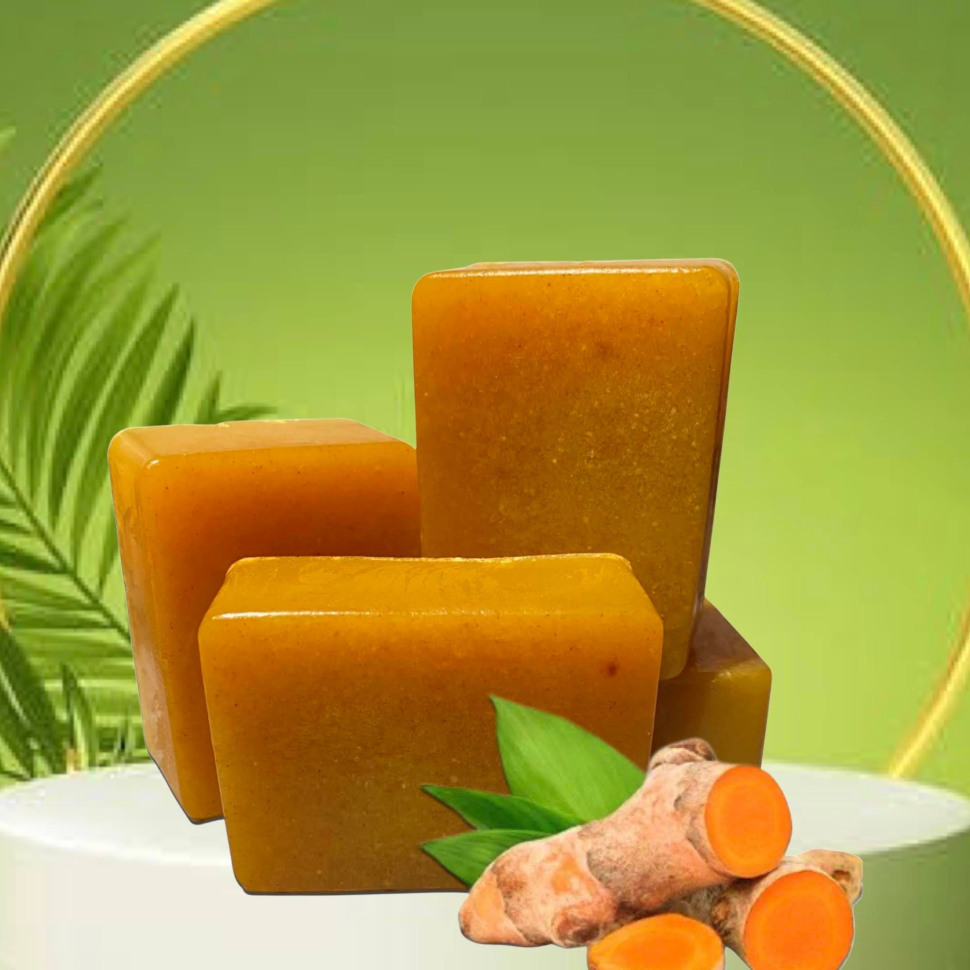 Turmeric Soap With Gram and Rice Flour Facial Soap Bar Sea Moss Soap ...