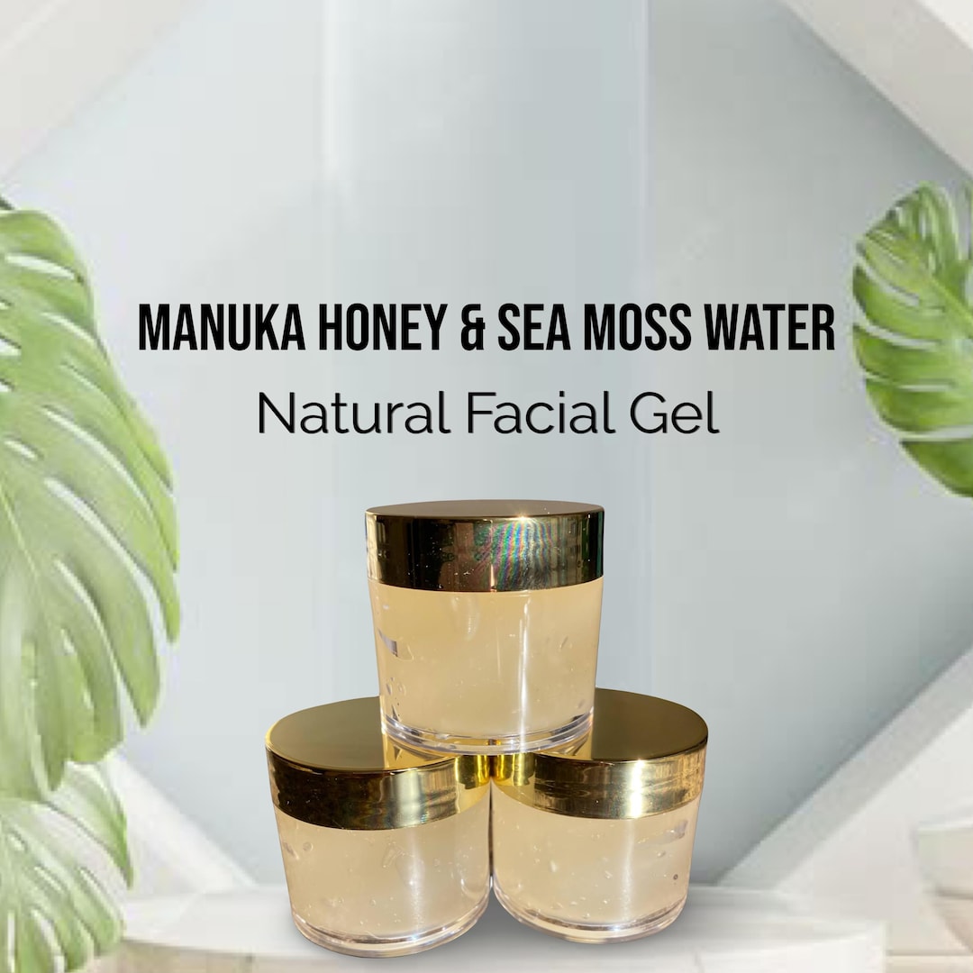 Manuka Honey & Sea Moss Facial Gel|| Naturally Unscented|| Handmade and ...