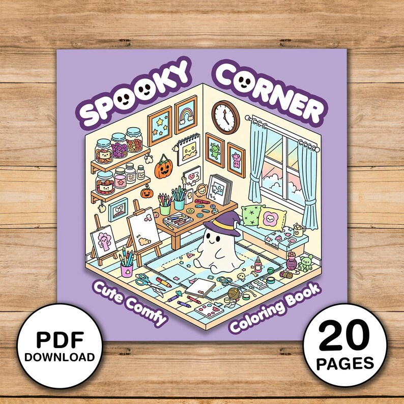 Cozy Haunted House Coloring Pages Cute Spooky Halloween Designs for ...