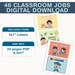Classroom Jobs Display: 46 Visual Task Cards, Teacher Printables (PDF ...