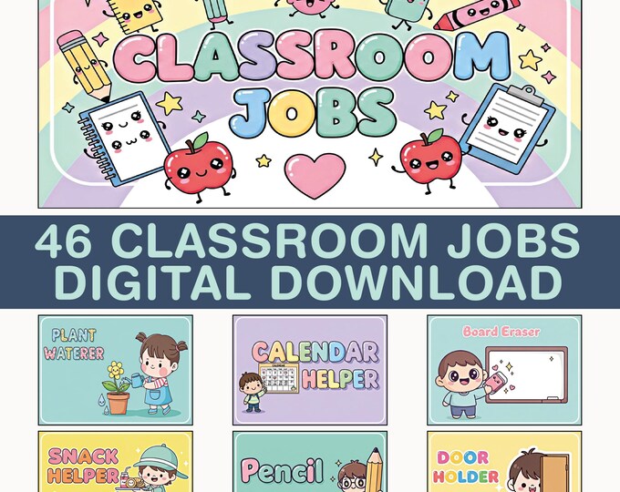 REAL PICTURES: Classroom Jobs | Classroom Visual Task Card | Classroom ...