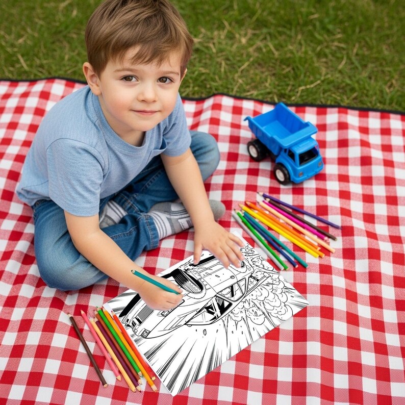 Supercar Coloring Book: 30 Animated Pages, Kids & Adults (printable PDF ...