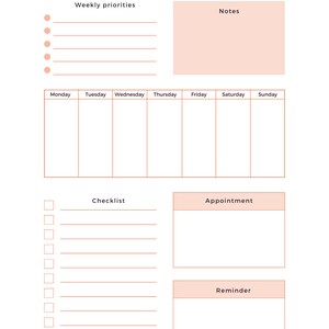 Daily to Do Printable, Instant Download, Daily Schedule - Etsy