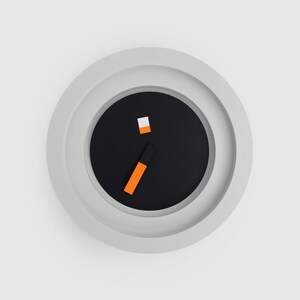 Large Orange Wall Clock, Unique Modern and Timeless Clock by Vone Works ...