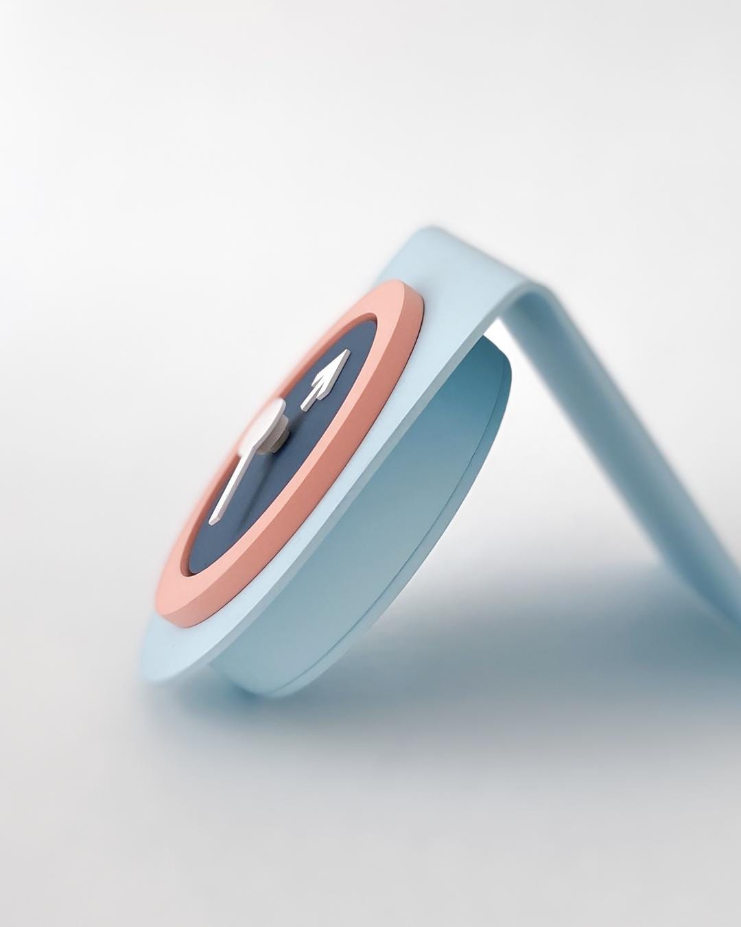 Retro Blue Desk Clock, Retro Clock Cute Colors, Desk Accessory, Pastel ...