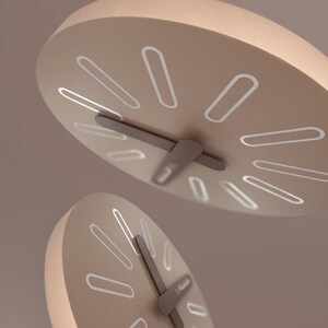 Modern Clock, Unique Wall Clock, Cappuccino Color Tone, Clock for ...