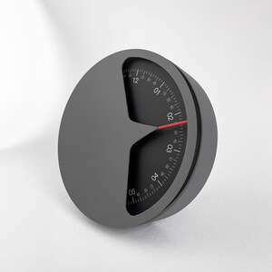 Sporty Desk Clock, Handmade Dark Gray Clock - Etsy