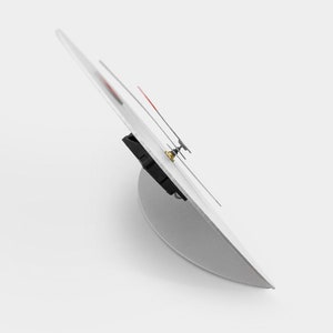 Minimalist Modern Shelf Clock, Simple and Unique Design, Metal Fold ...